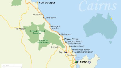 Cairns Map | Map of Cairns for Visitors