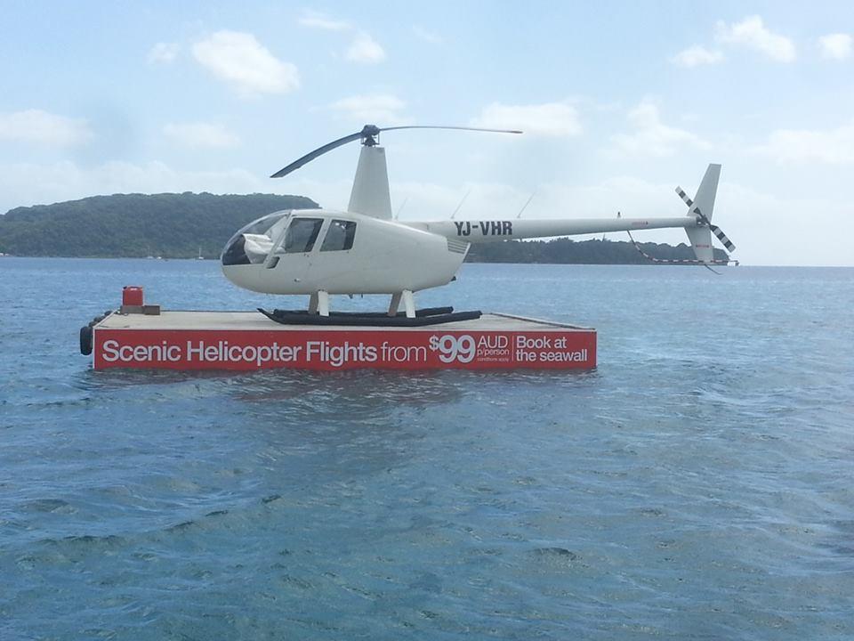 Helicopter Scenic Flights with Vanuatu Helicopters