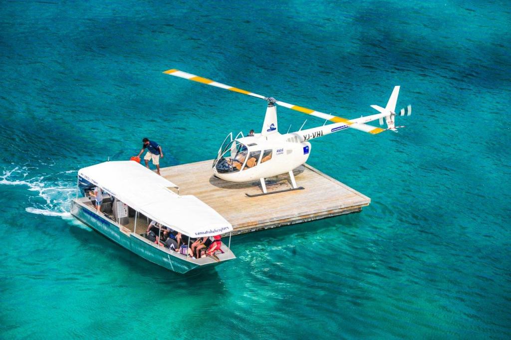 Helicopter Scenic Flights with Vanuatu Helicopters